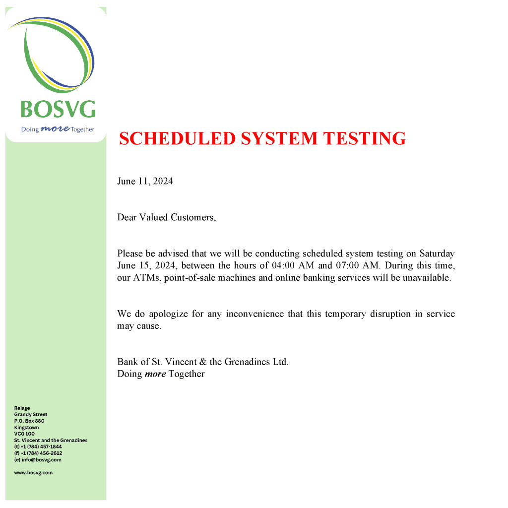 Bank of Saint Vincent & the Grenadines Debit Card - Bank of Saint ...