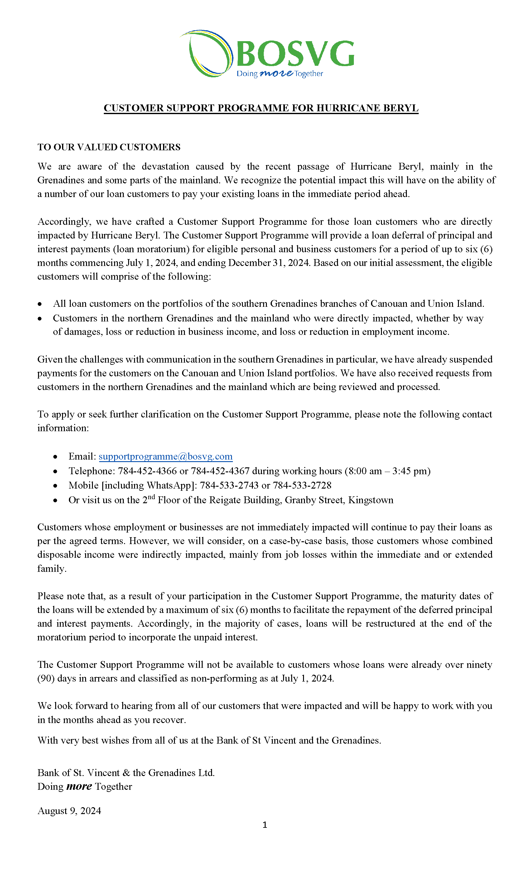 Bank of Saint Vincent & the Grenadines 2022 Annual Report - Bank of ...